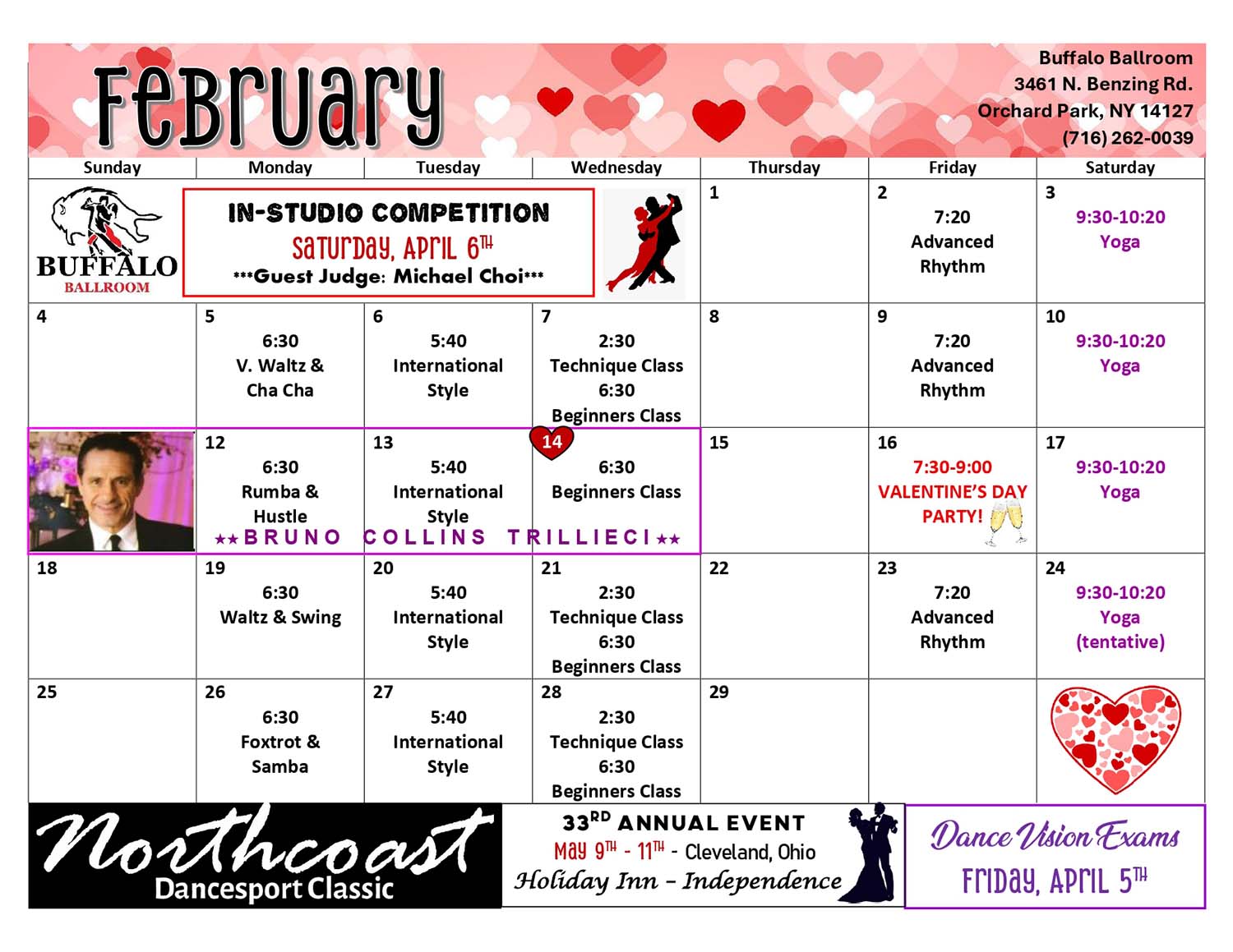 Calendar | Buffalo Ballroom